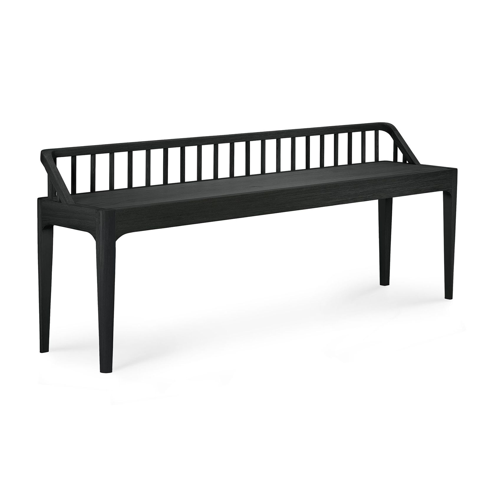 OAK BLACK SPINDLE Banquette en chêne avec dossier By Ethnicraft