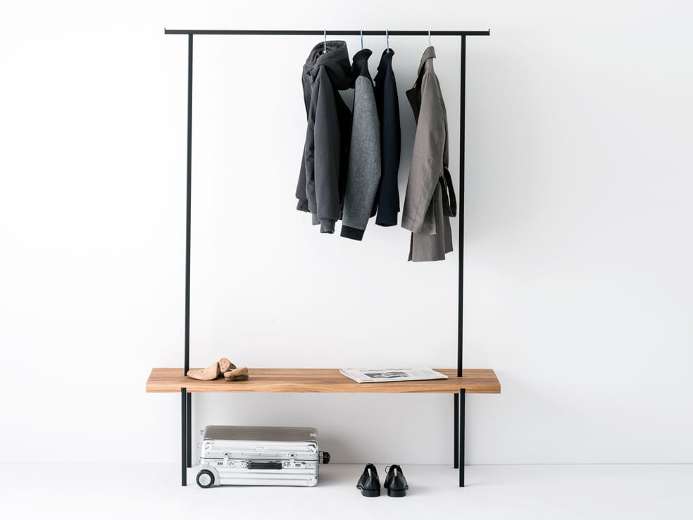 OAK COAT RACK #01 Hallway unit By Weld & co