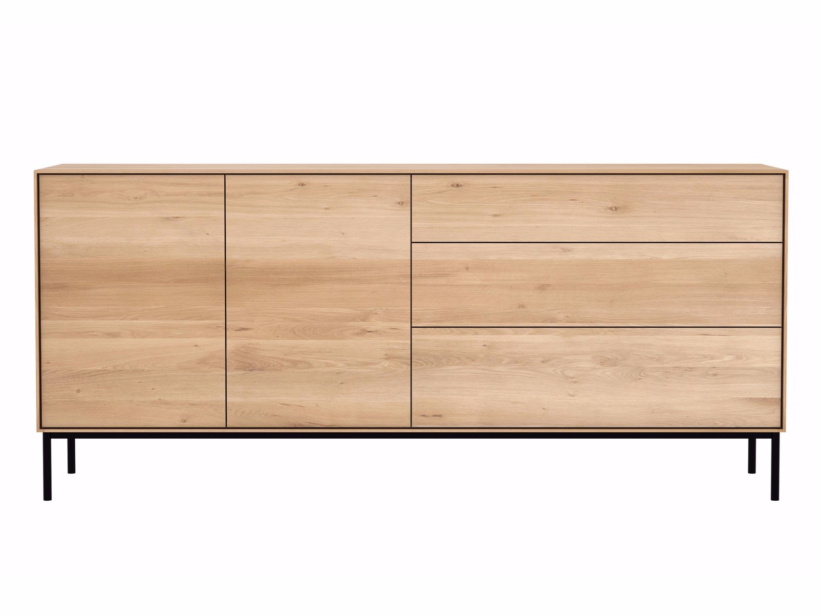 OAK WHITEBIRD Oak sideboard with doors and drawers By Ethnicraft