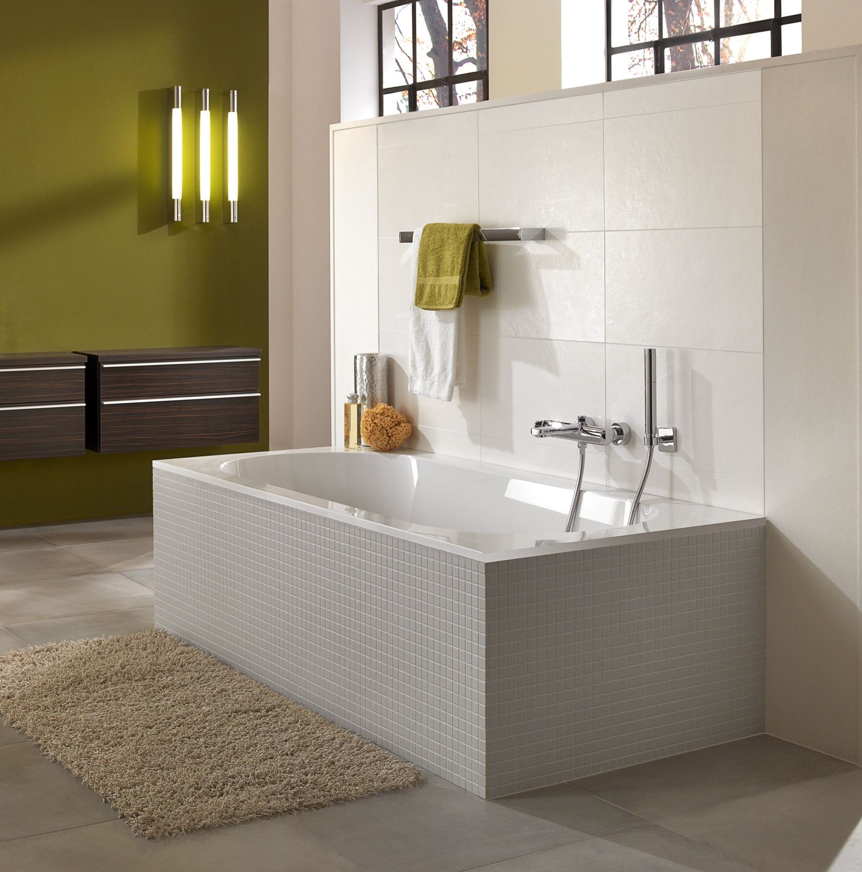 Vasca da incasso in Quaryl® OBERON | Vasca da bagno - Villeroy & Boch ...
