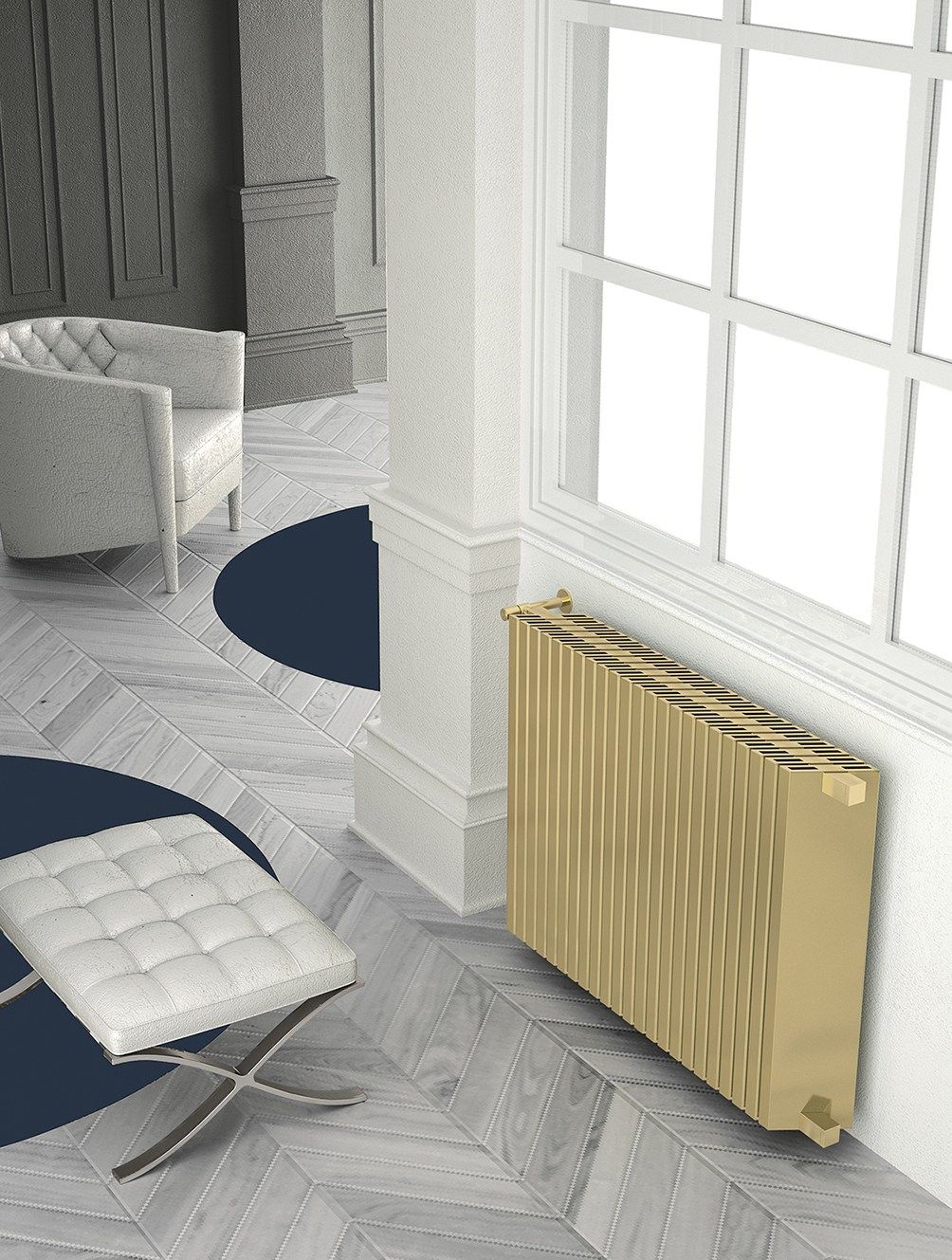 OBLIQUO | Wall-mounted decorative radiator Obliquo Collection By K8 ...