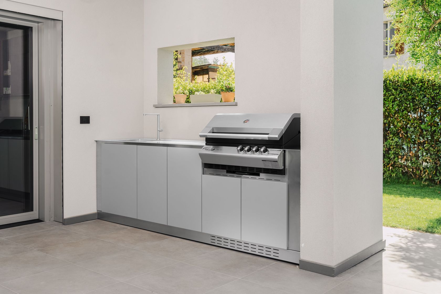 EMBOSSED MATT LACQUERED STAINLESS STEEL RAL 7030 Embossed matt ...