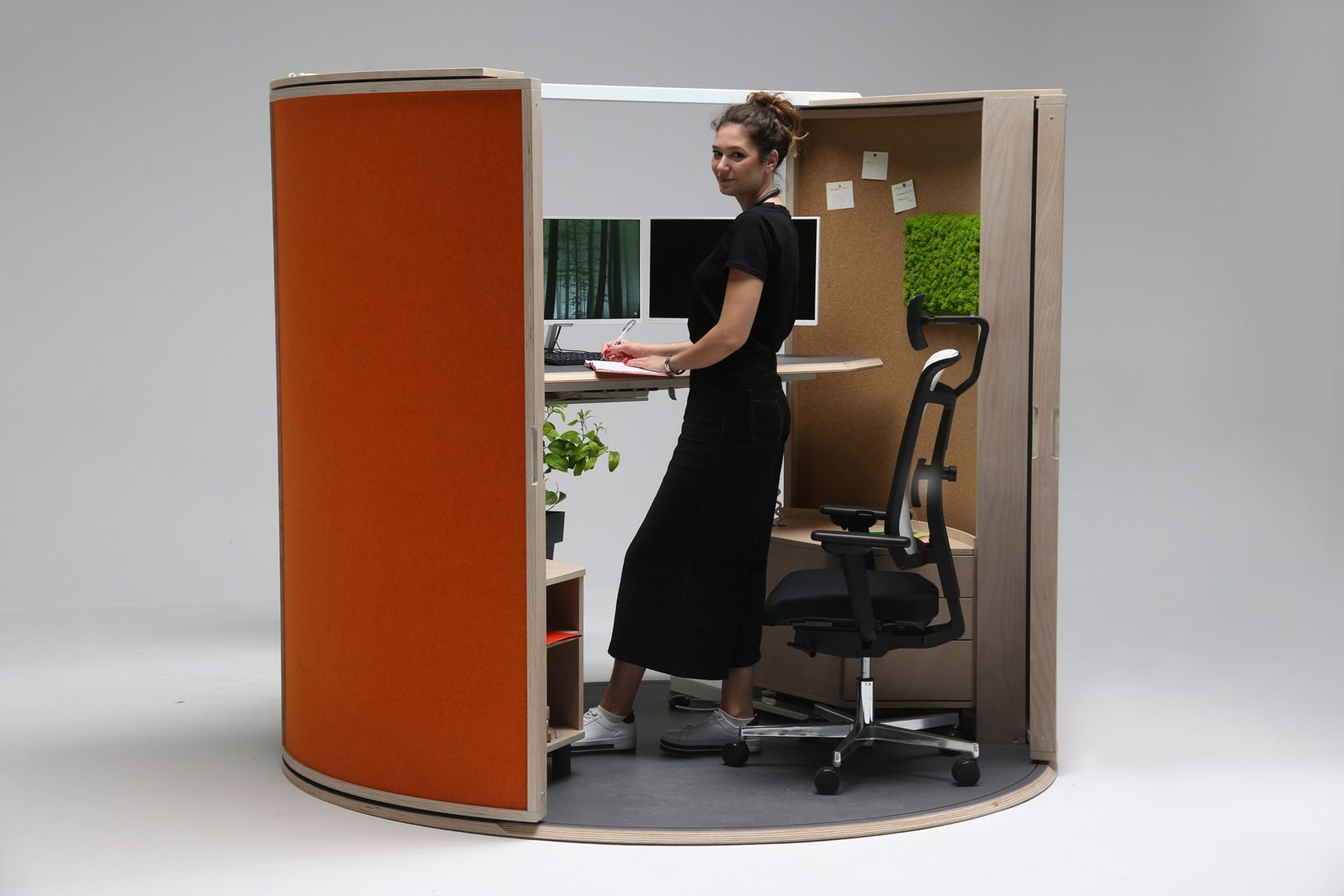 Office workstation / office booth OFFICESHELL BIO By Dizzconcept design ...