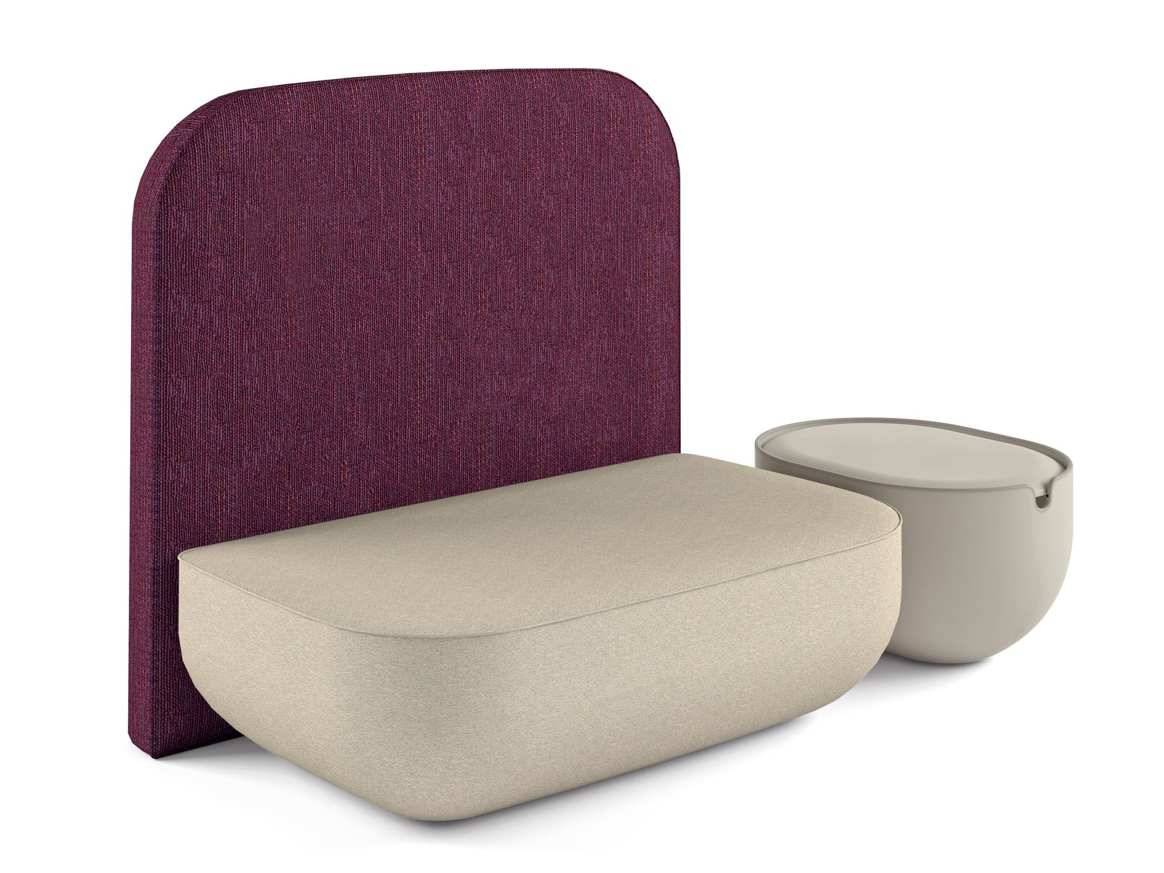 Sectional modular sofa OKOME O01 Okome Collection By Alias design Nendo