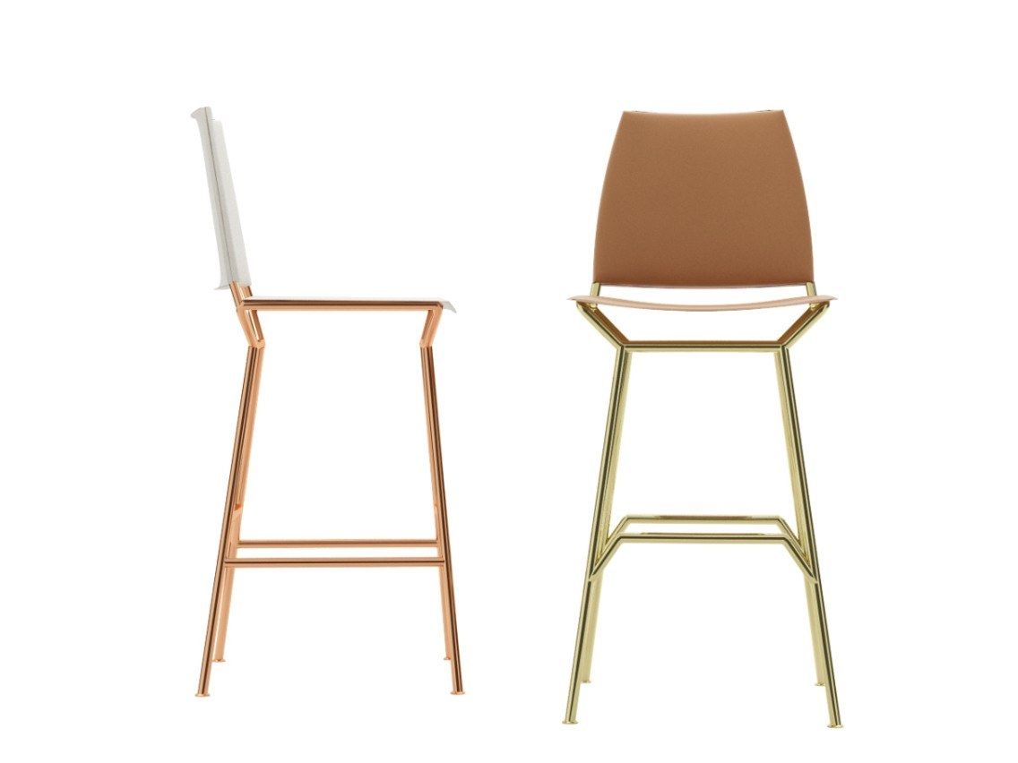 LOVE High leather stool with footrest By ZALABA Design | design Ginger ...