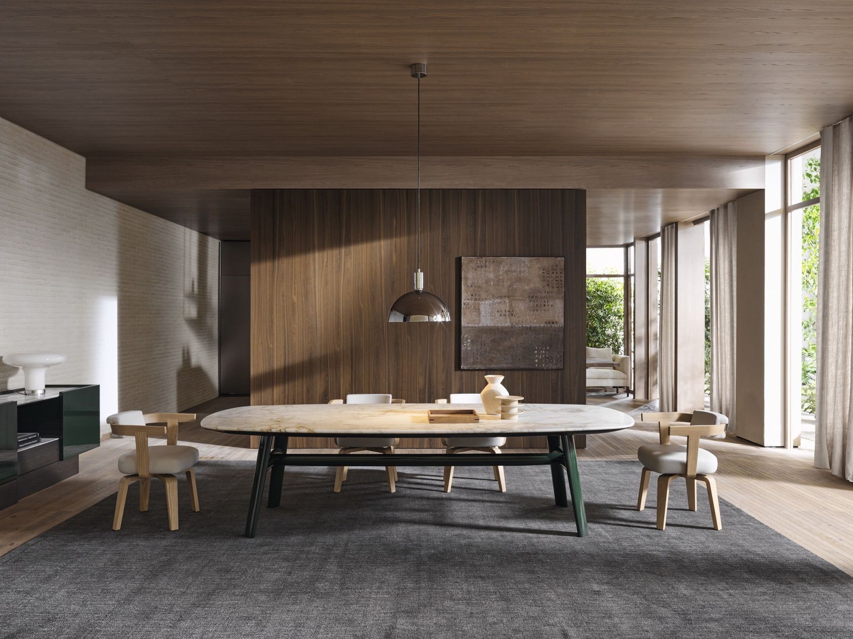 OLD FORD Rectangular marble table By Molteni & C. | design Rodolfo Dordoni