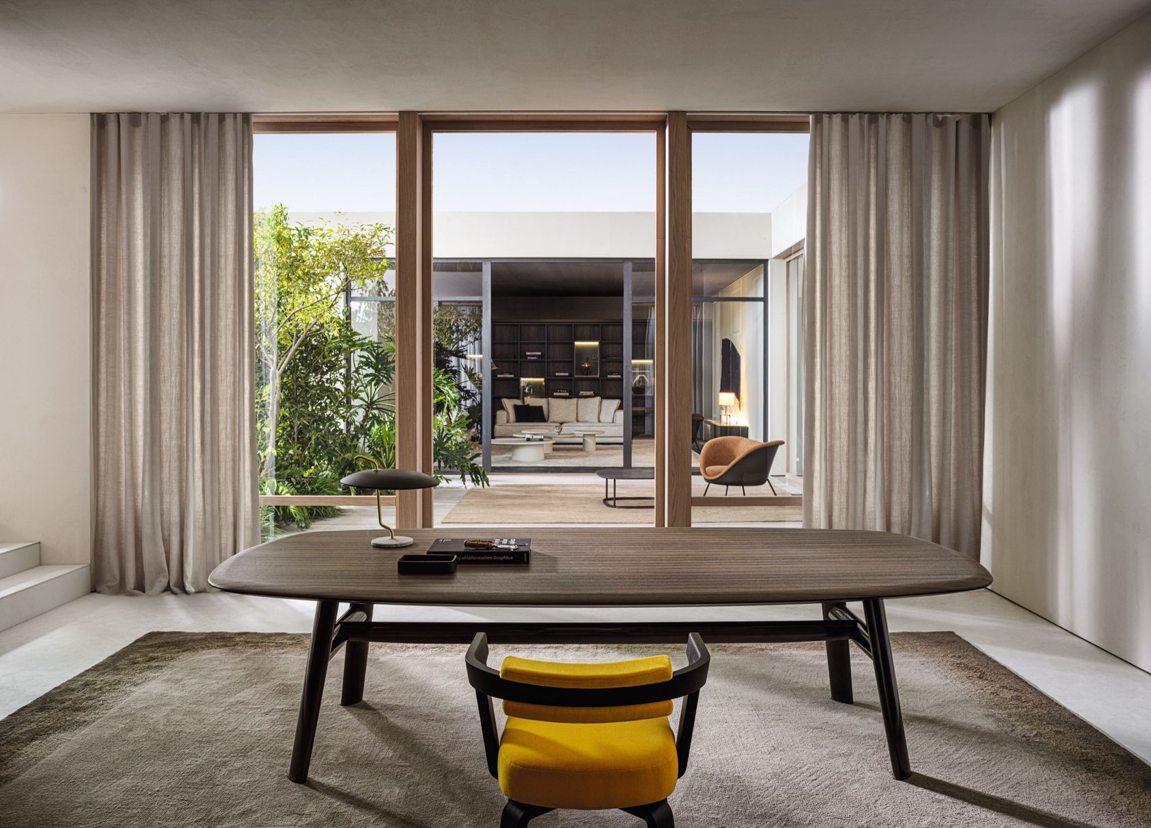 OLD FORD Rectangular wooden table By Molteni & C. | design Rodolfo Dordoni