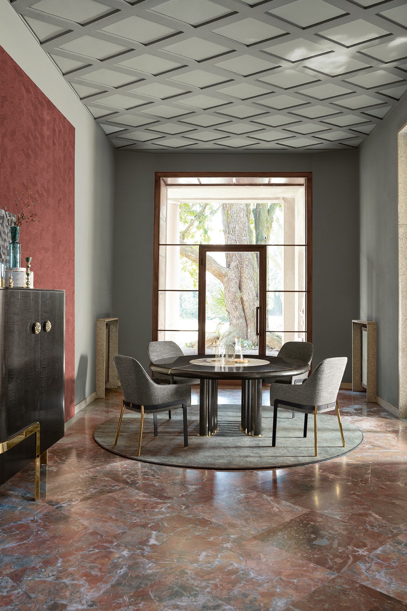 OLIVER | Round table By OPERA CONTEMPORARY design Castello Lagravinese