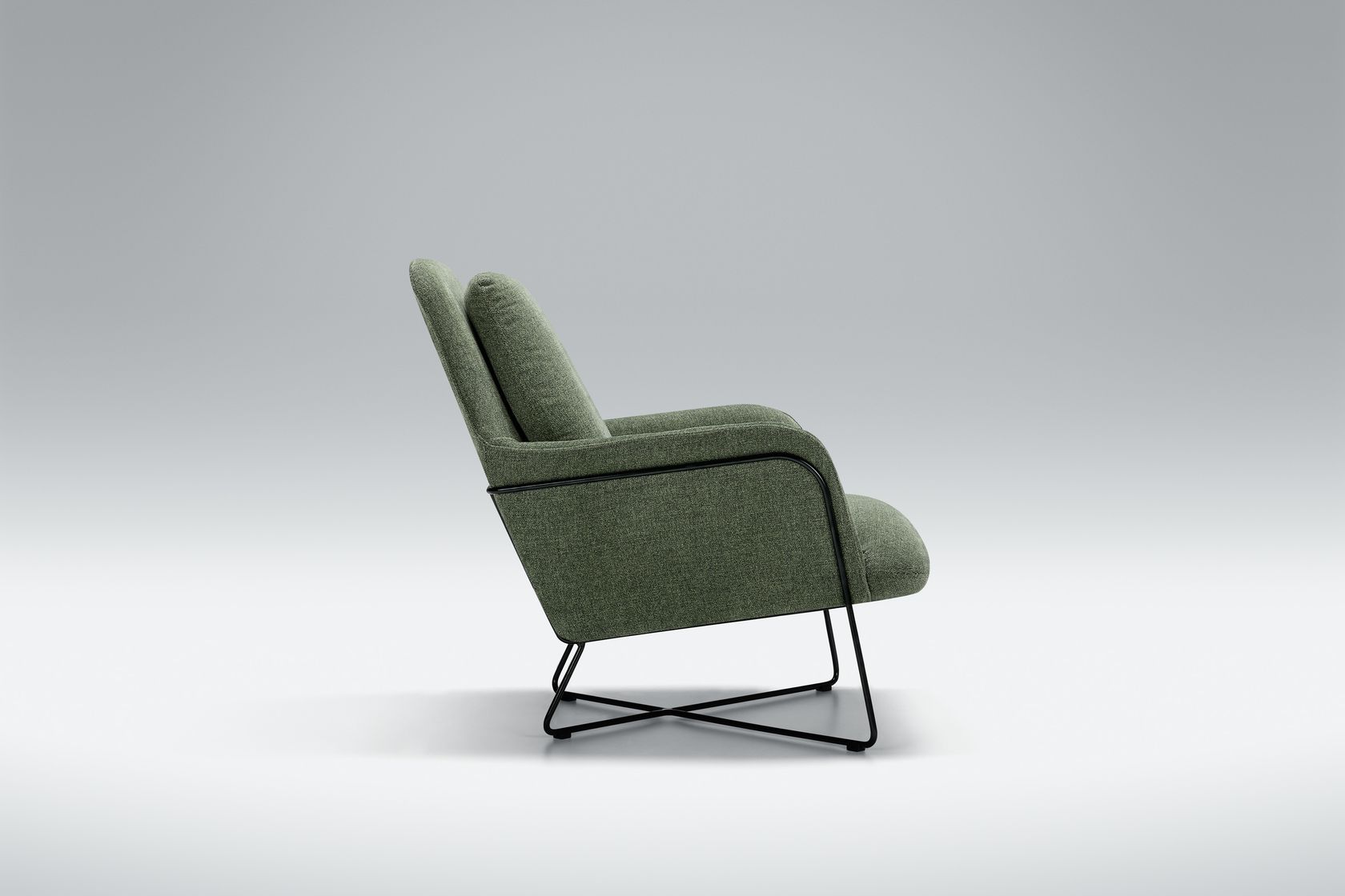 OLIVER | Fabric armchair By Sits design Ian Archer