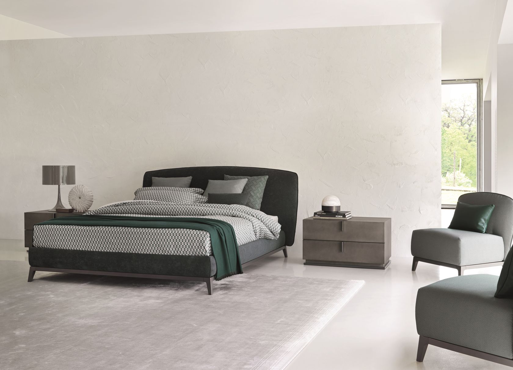 OLIVIER | Fabric bed By Flou