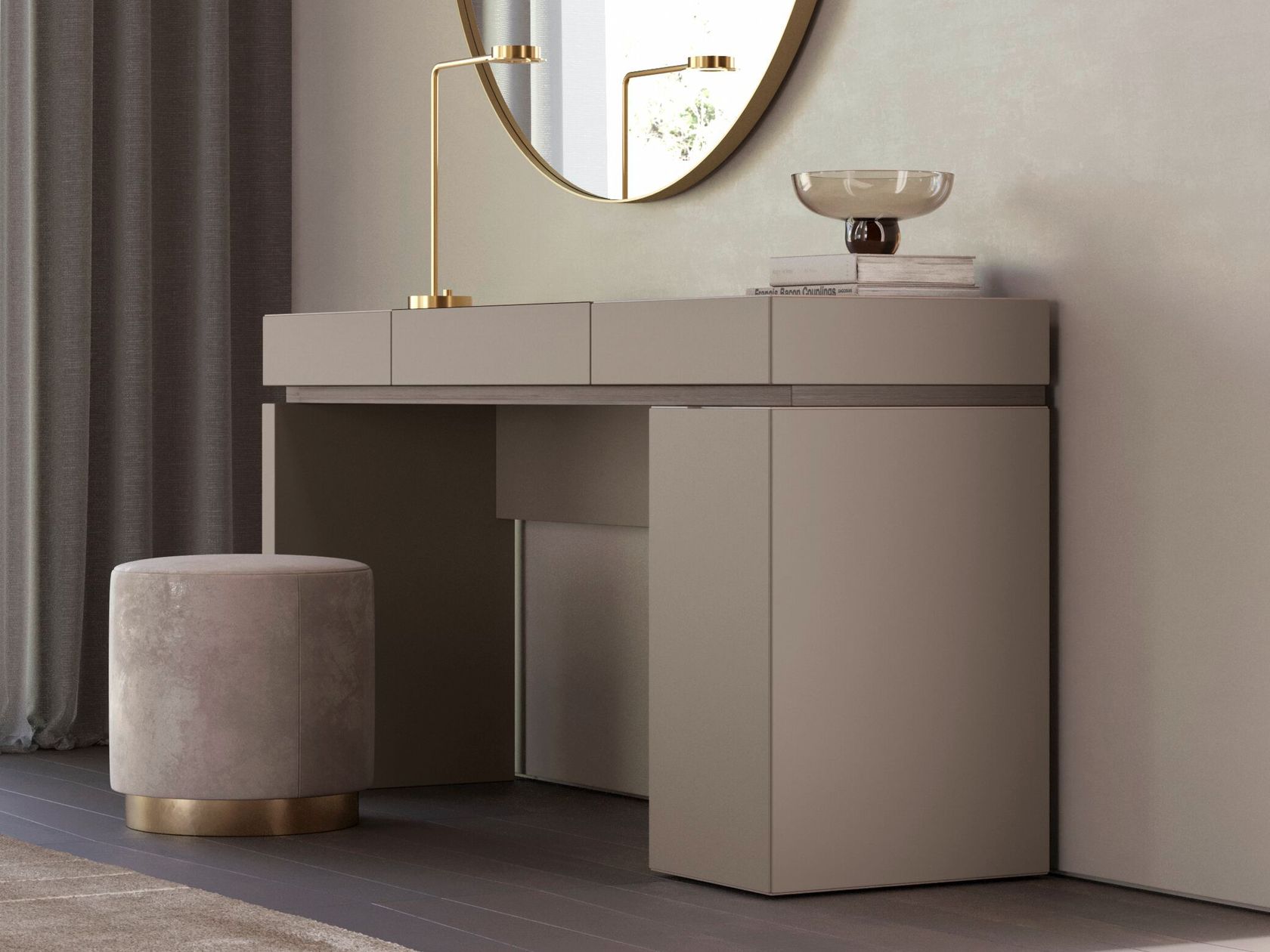VANITY Wooden dressing table By OLIVIERI
