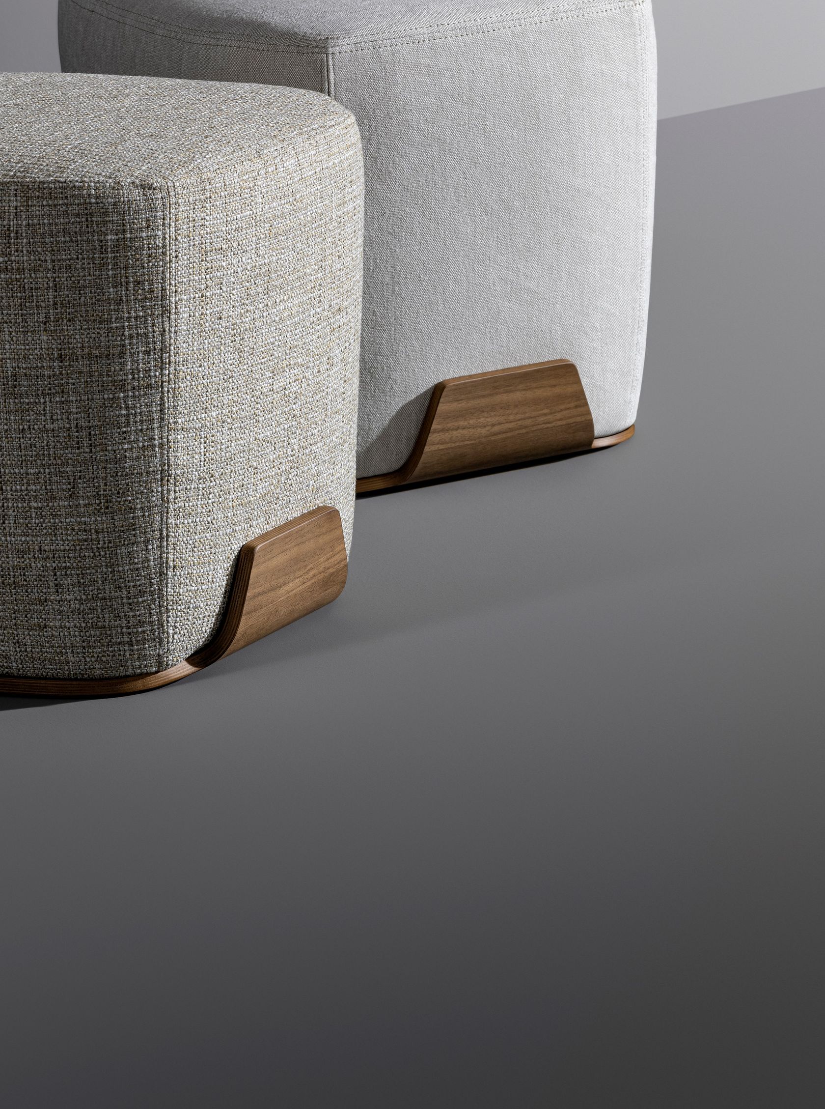 OLOS POUF Rectangular fabric pouf By Bonaldo | design Mauro Lipparini