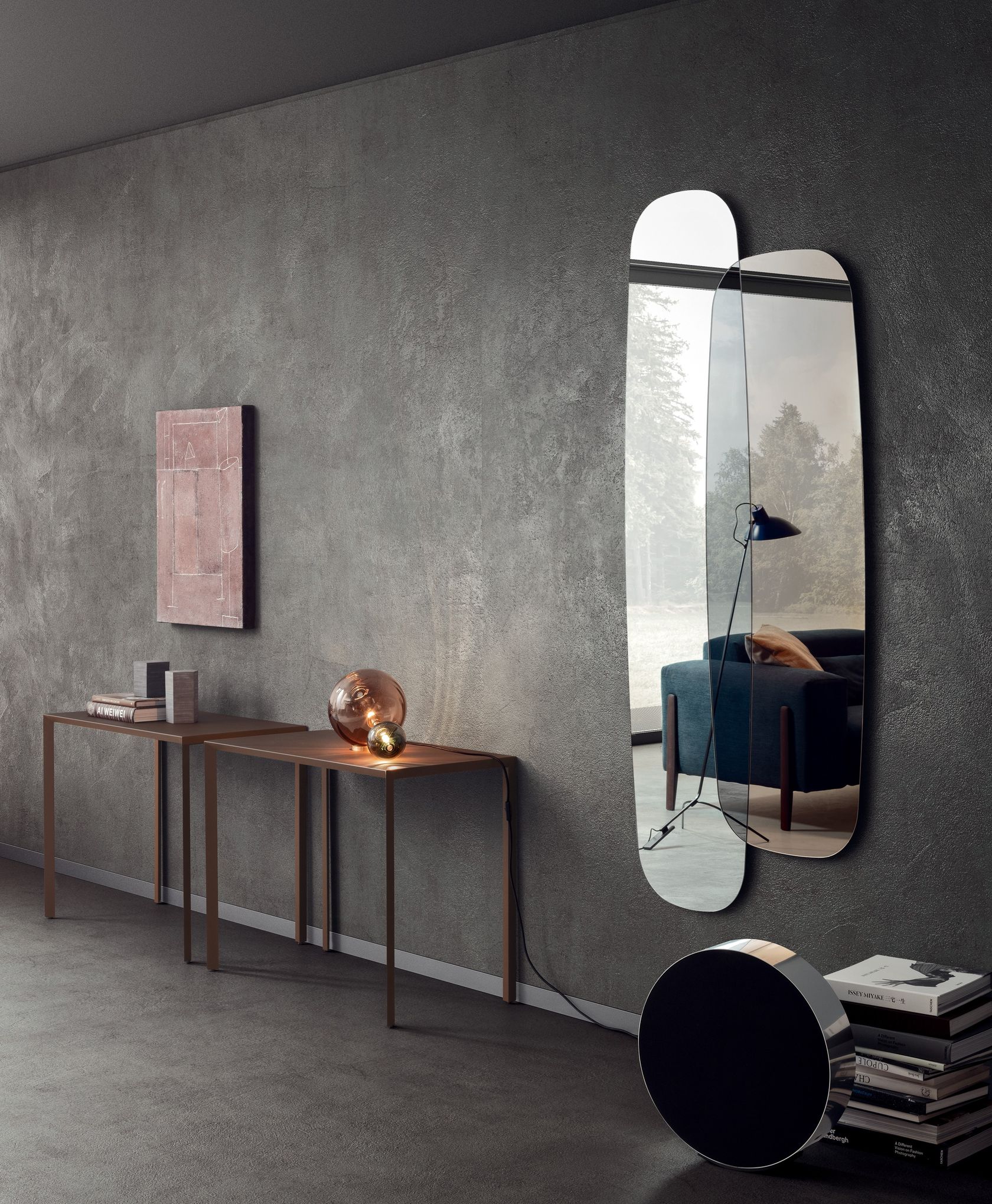 OLTRE Wall-mounted mirror By PIANCA | design Emilio Nanni