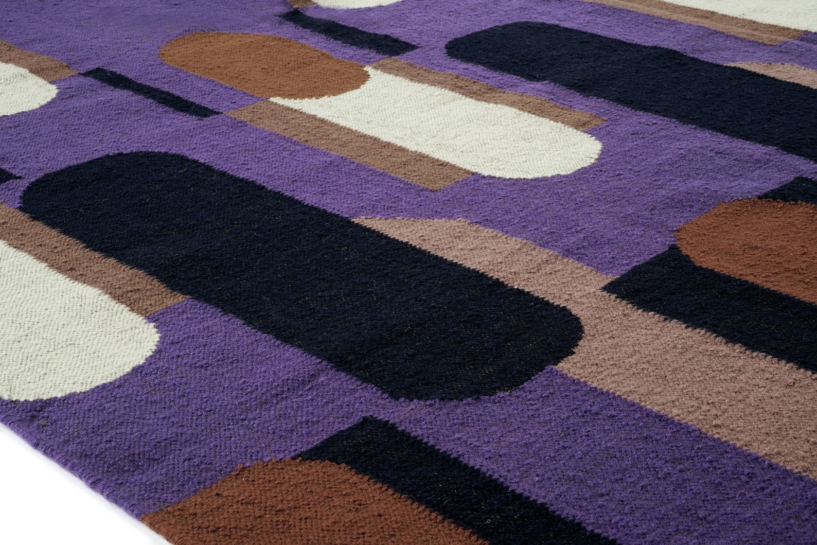 OMAN Patterned wool rug By Élitis