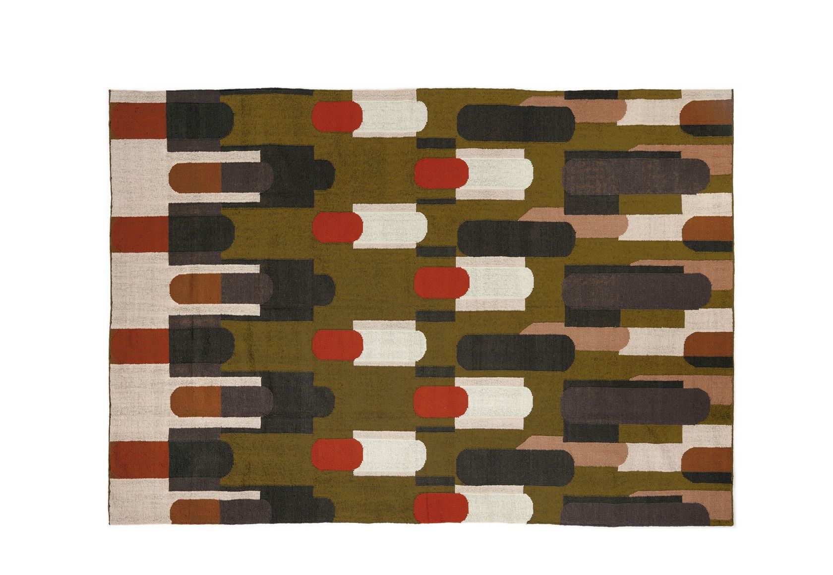 OMAN Patterned wool rug By Élitis