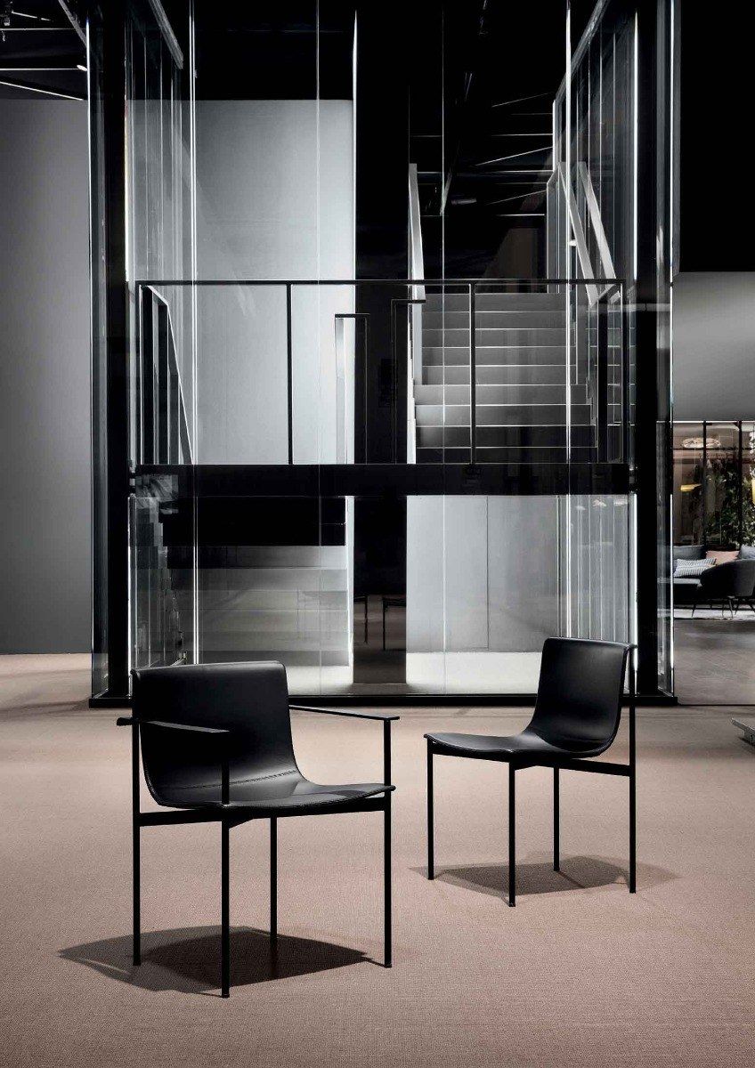 OMBRA Chair with armrests By Lema | design Piero Lissoni