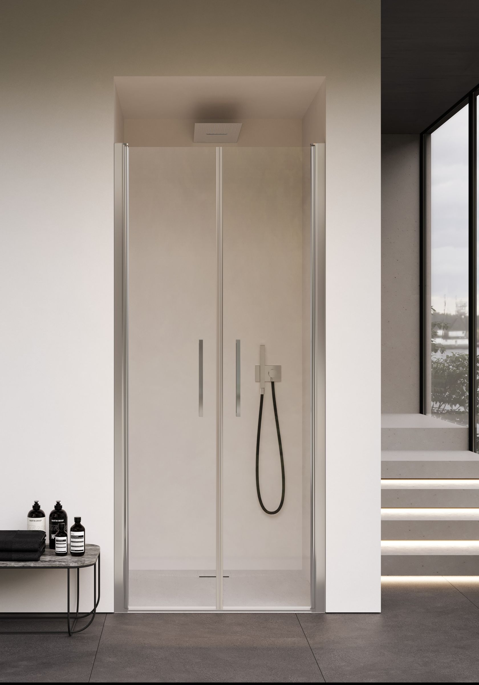 OMEGA Niche glass shower cabin By DISENIA
