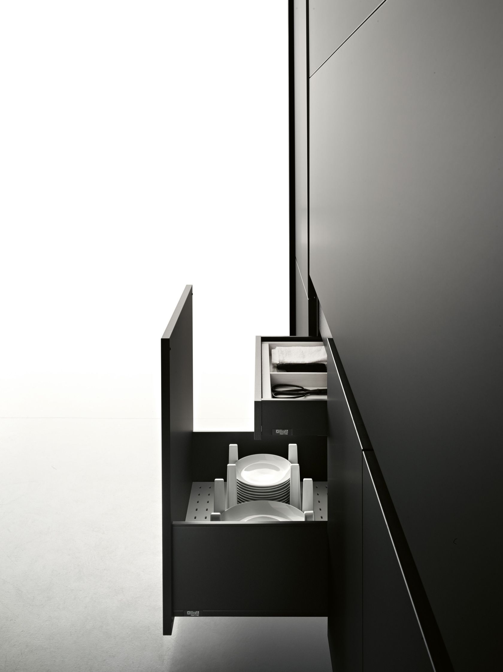 ON/OFF ST Modular vanishing kitchen By Boffi | design Alberto Colonello