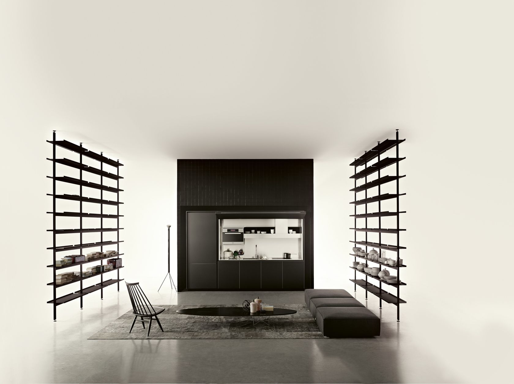 ON/OFF ST Modular vanishing kitchen By Boffi | design Alberto Colonello