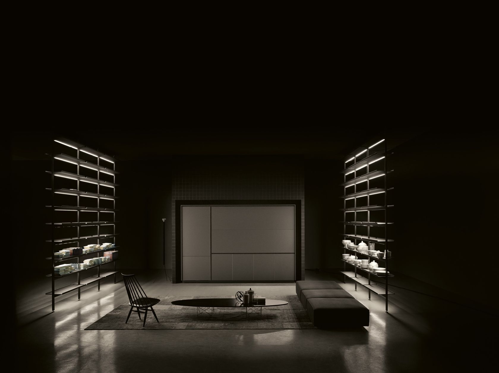 ON/OFF ST Modular vanishing kitchen By Boffi | design Alberto Colonello