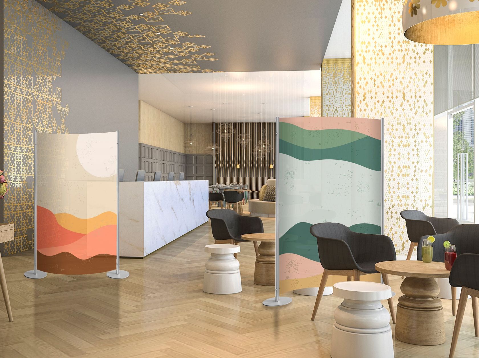 ONDA Pannello divisorio per ufficio modulare By STUDIO T