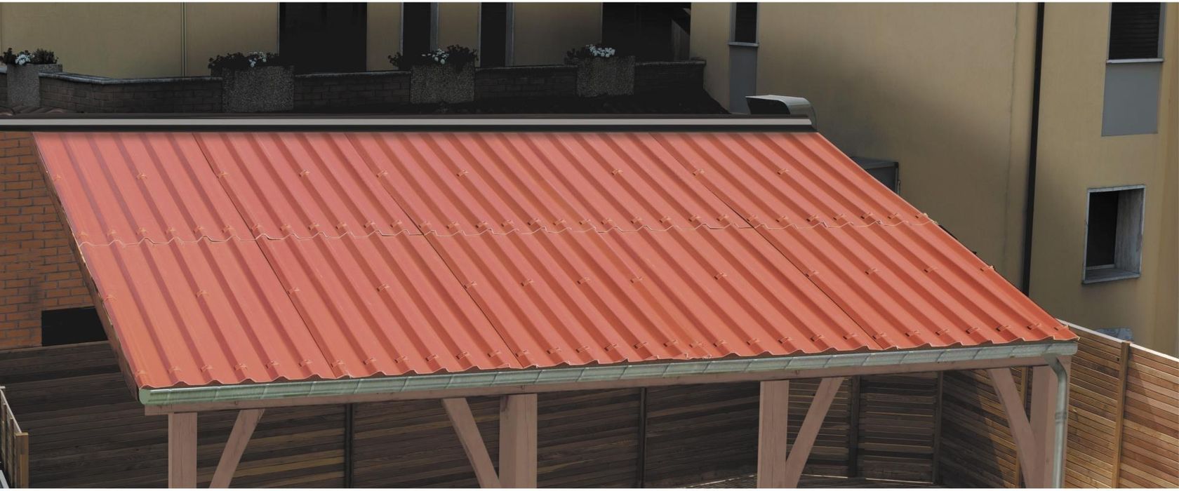 Panel de cubierta de laminado plástico opaco ONDUPLAST GRECA Colección ...