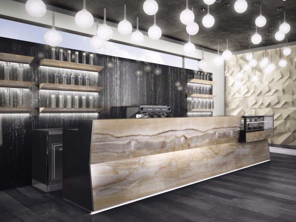 Wall/floor tiles with marble effect ONICE PERLA By FMG