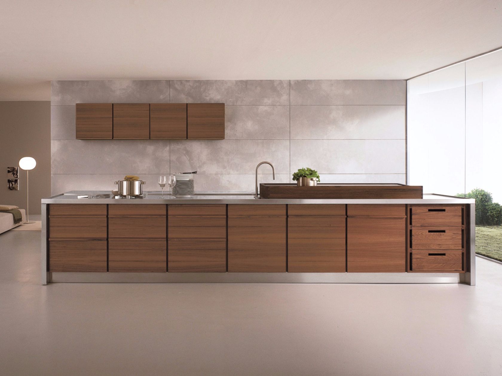 Cocina integral lineal ONLY-ONE By Riva 1920 diseño Terry Dwan