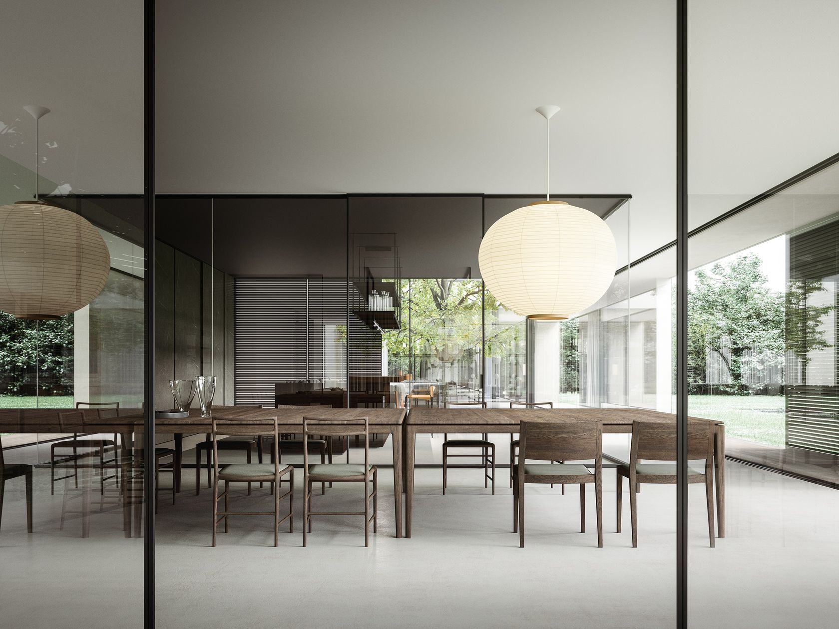 Glass patio door OPEN PROJECTS / SEQUENTIALITY By ADL design Massimo Luca