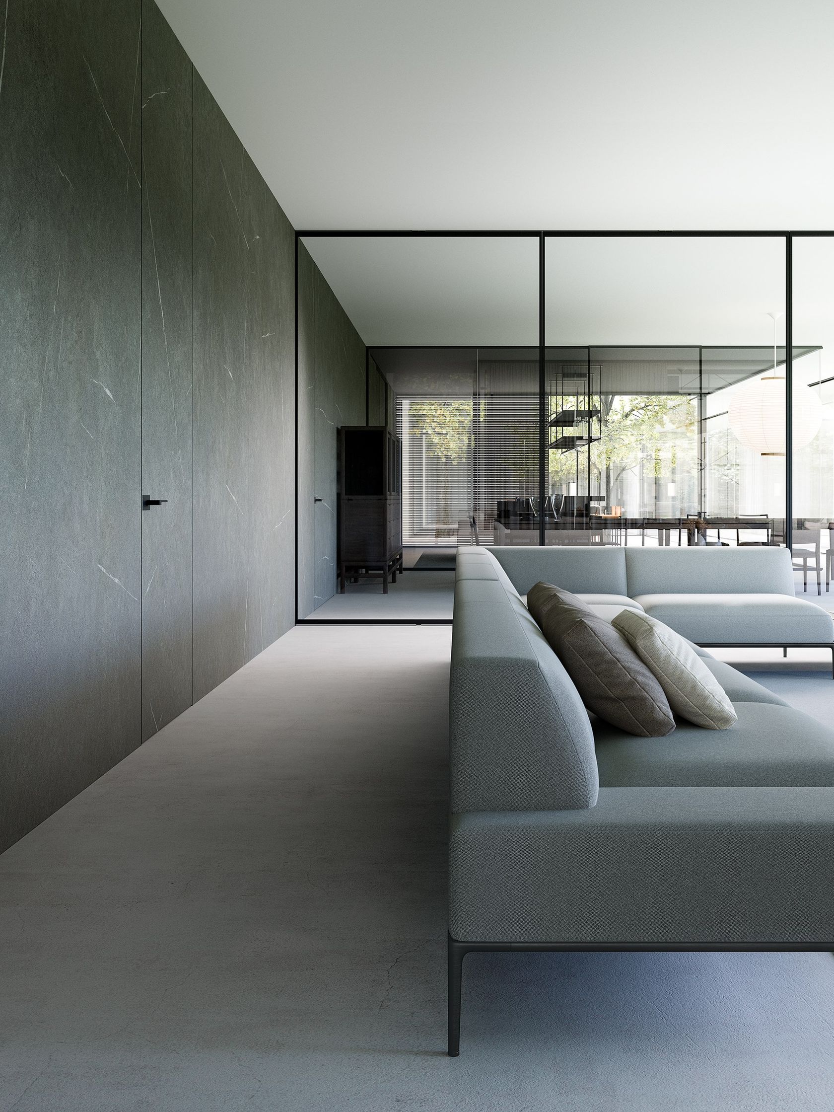 Glass patio door OPEN PROJECTS / SEQUENTIALITY By ADL design Massimo Luca