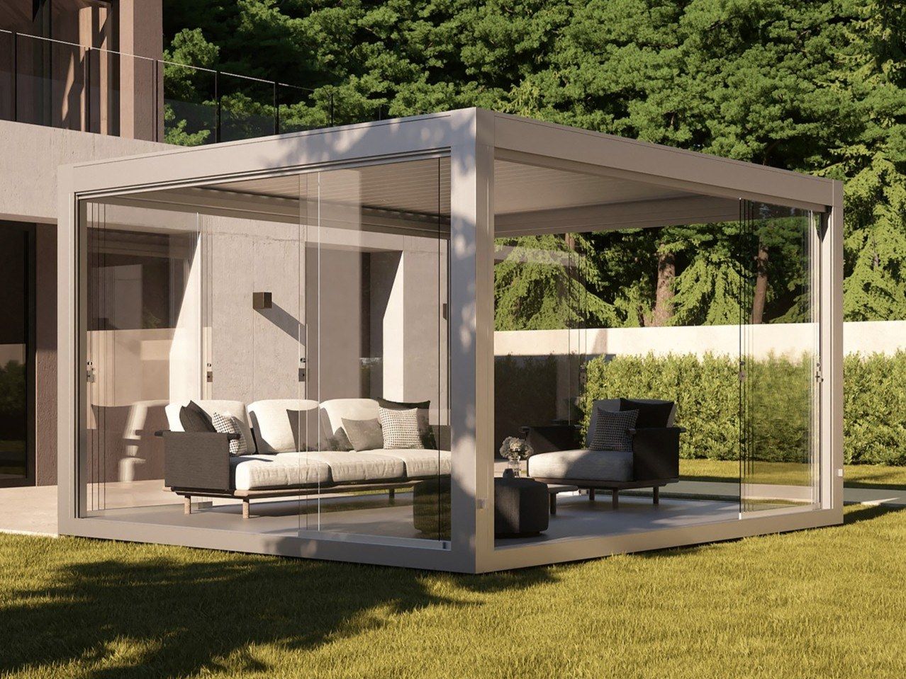 Pérgolas Revit | Bioclimáticas de aluminio o madera | Archiproducts
