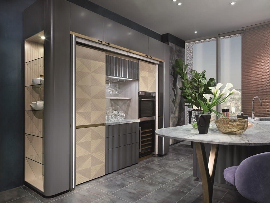 OPTICAL SKIN | Kitchen with island By Carpanelli