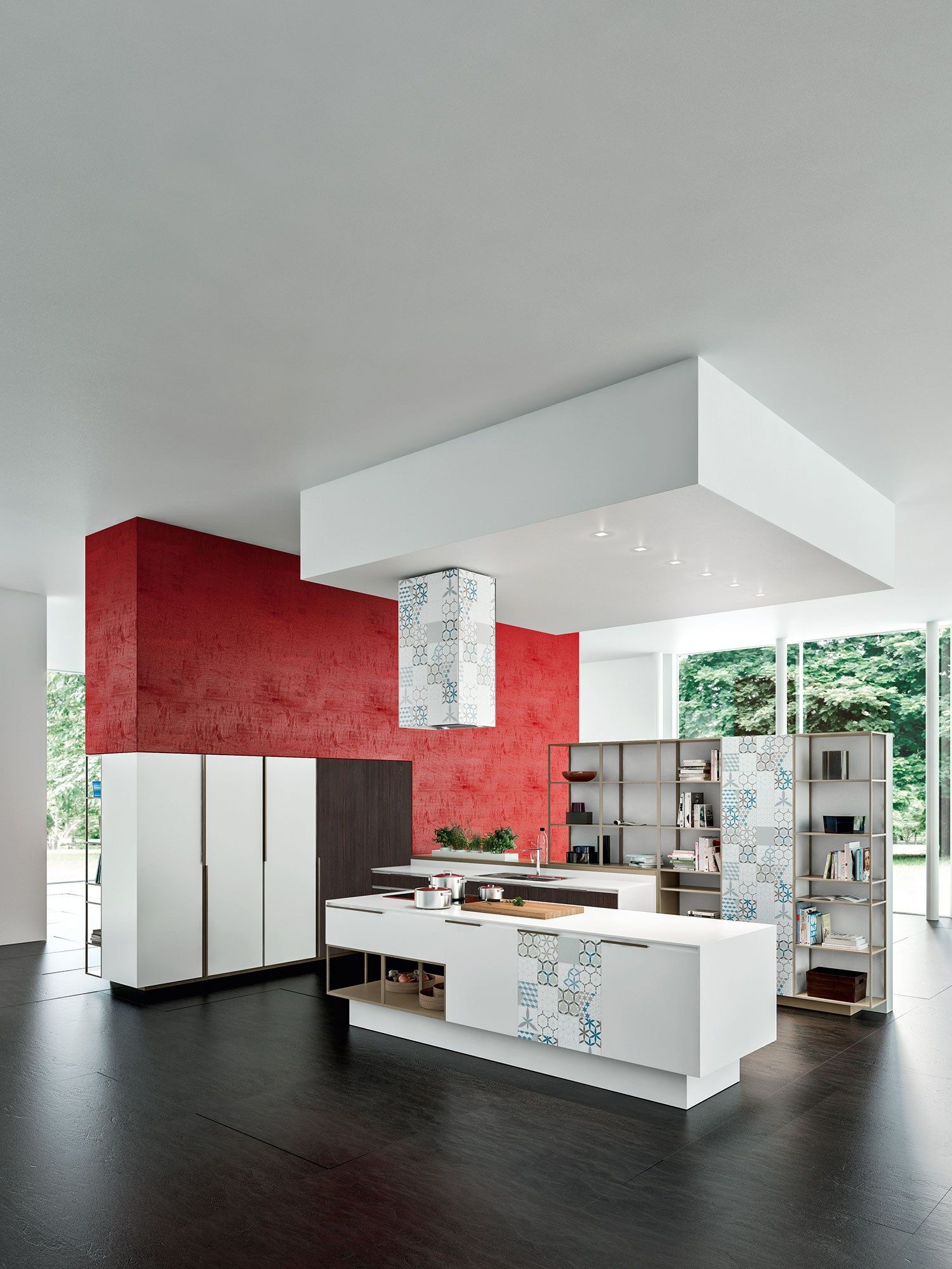 ORANGE EVOLUTION | Kitchen with island SISTEMA Collection By Snaidero ...