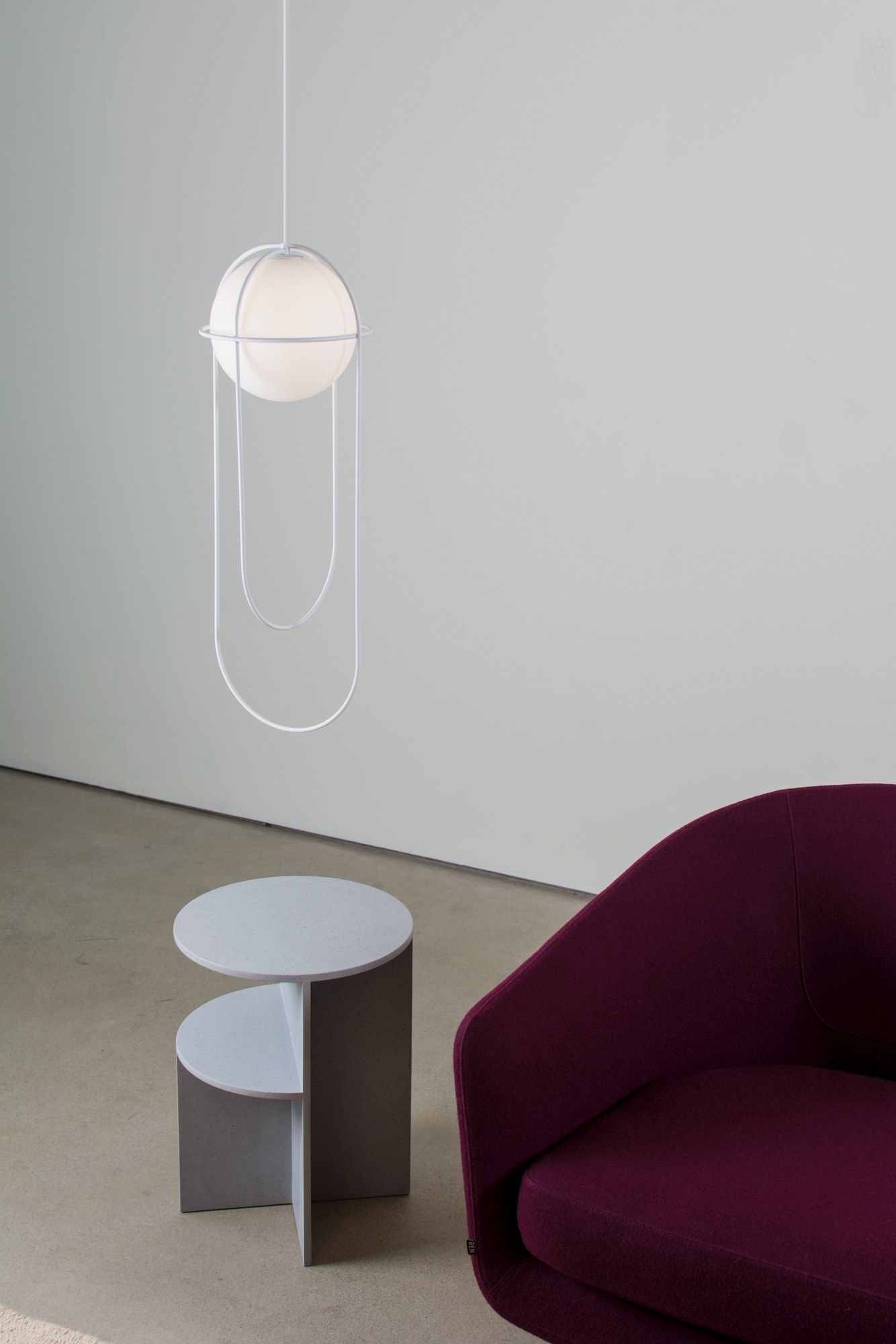 ORBIT Glass and steel pendant lamp By A-N-D | design Lukas Peet