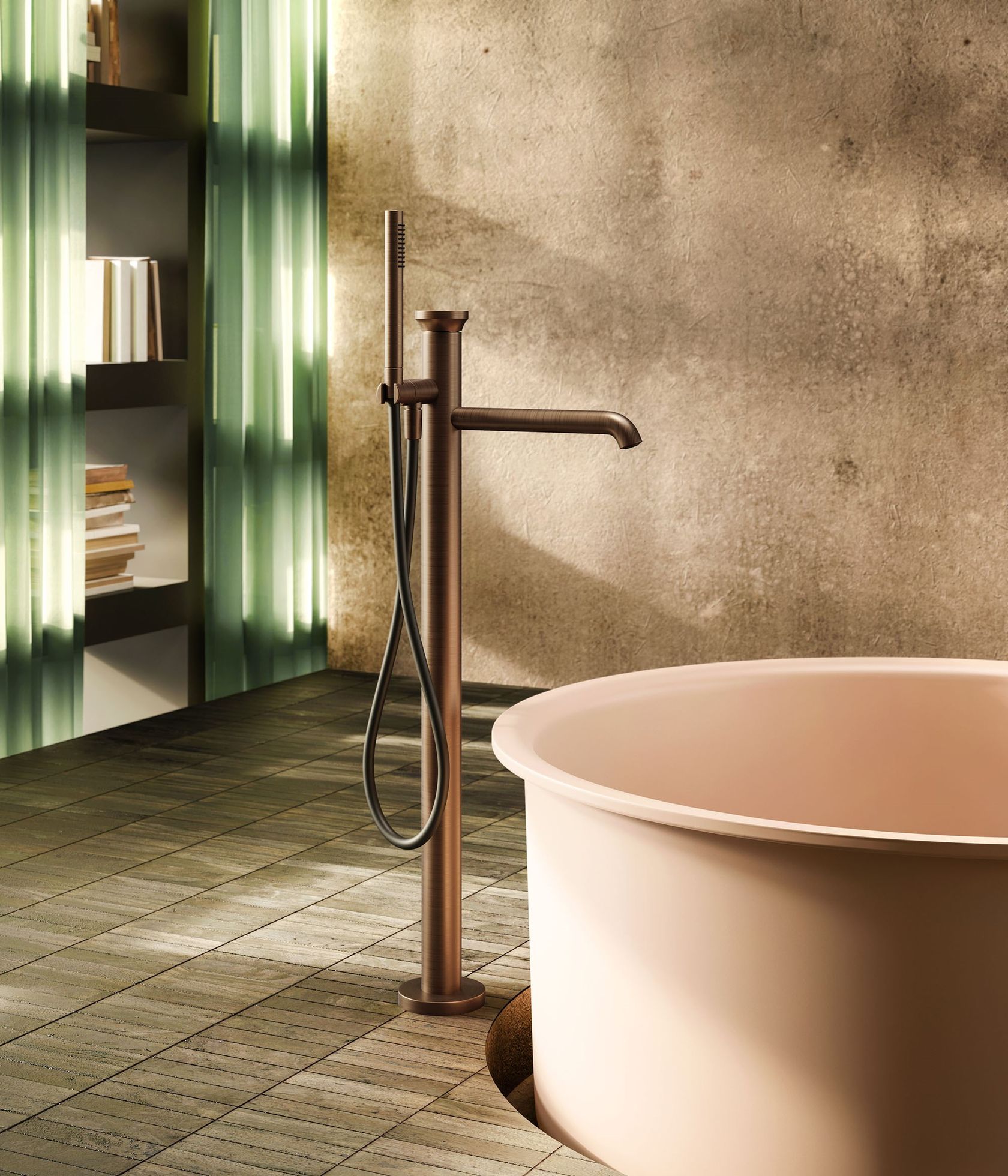 ORIGINI | Floor standing bathtub mixer By Gessi