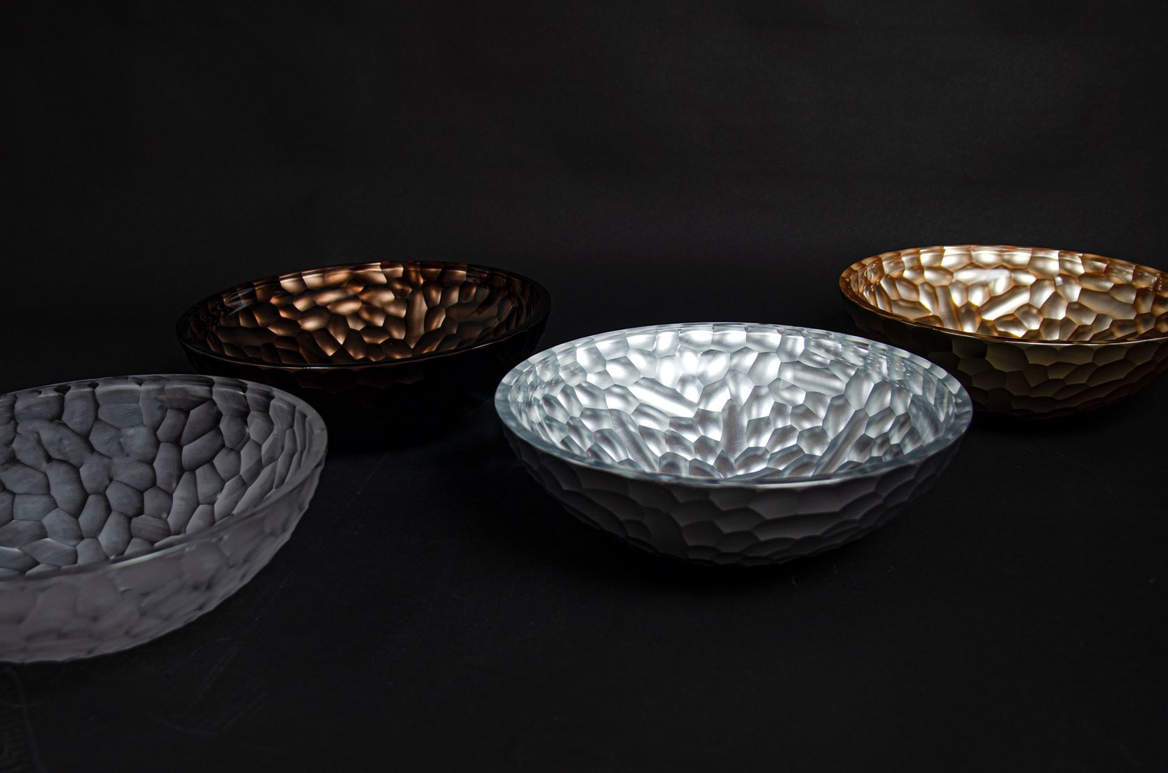 ORMA Countertop round glass washbasin By Glass Design