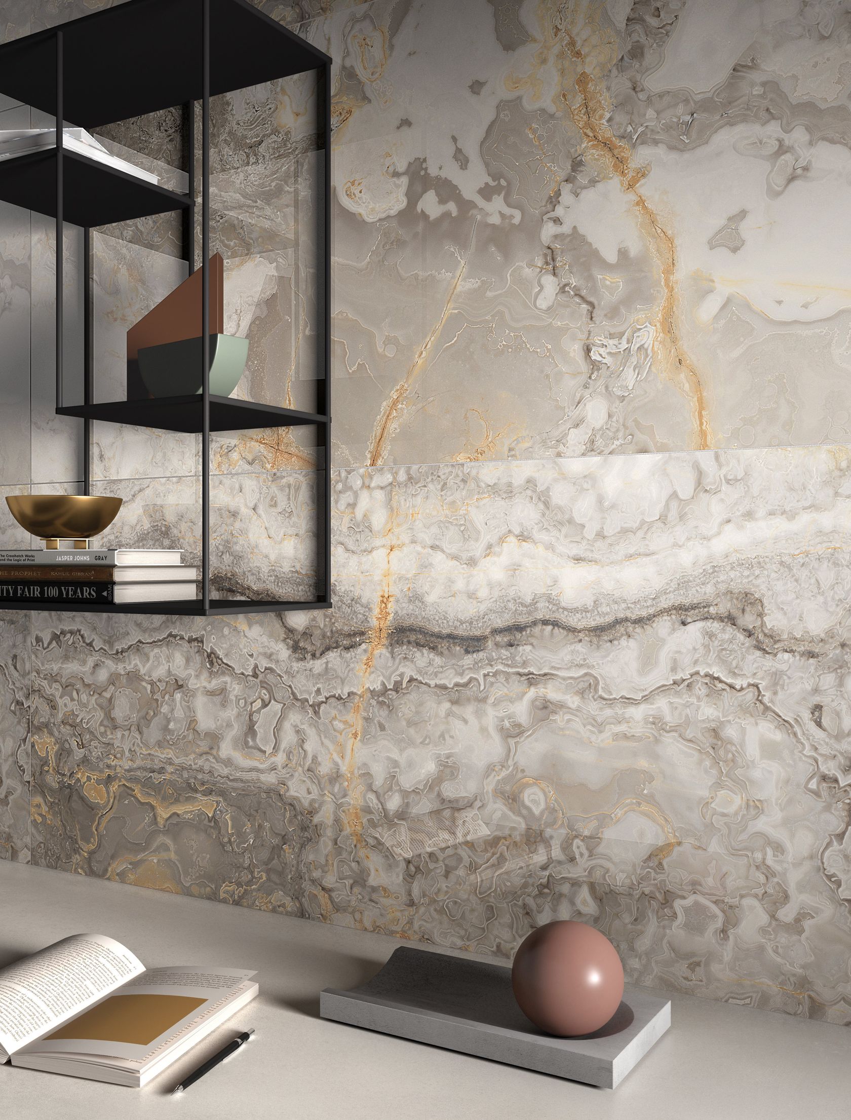 ORO OCE Full-body porcelain stoneware wall/floor tiles By LaFaenza