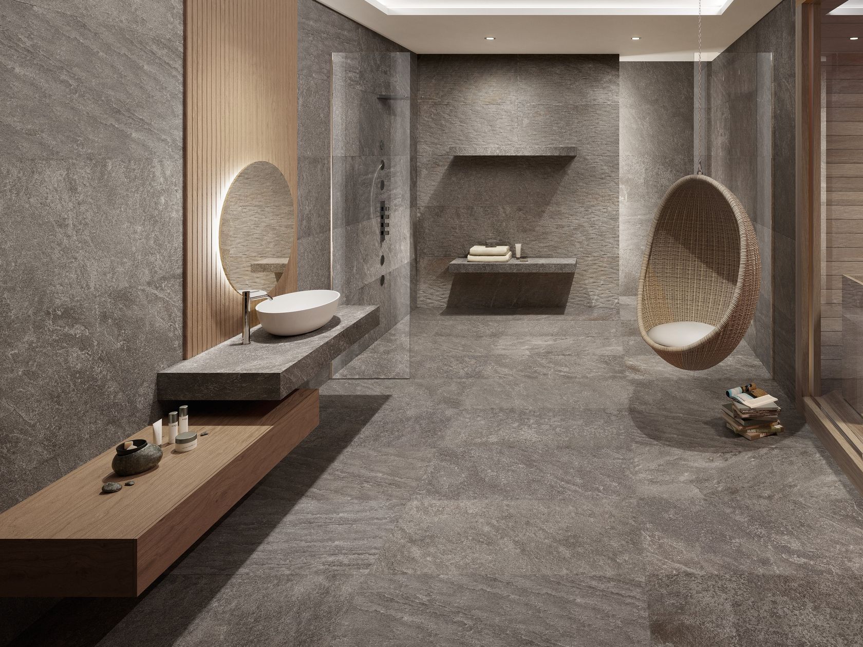 Porcelain stoneware wall/floor tiles with stone effect OROS STONE ...