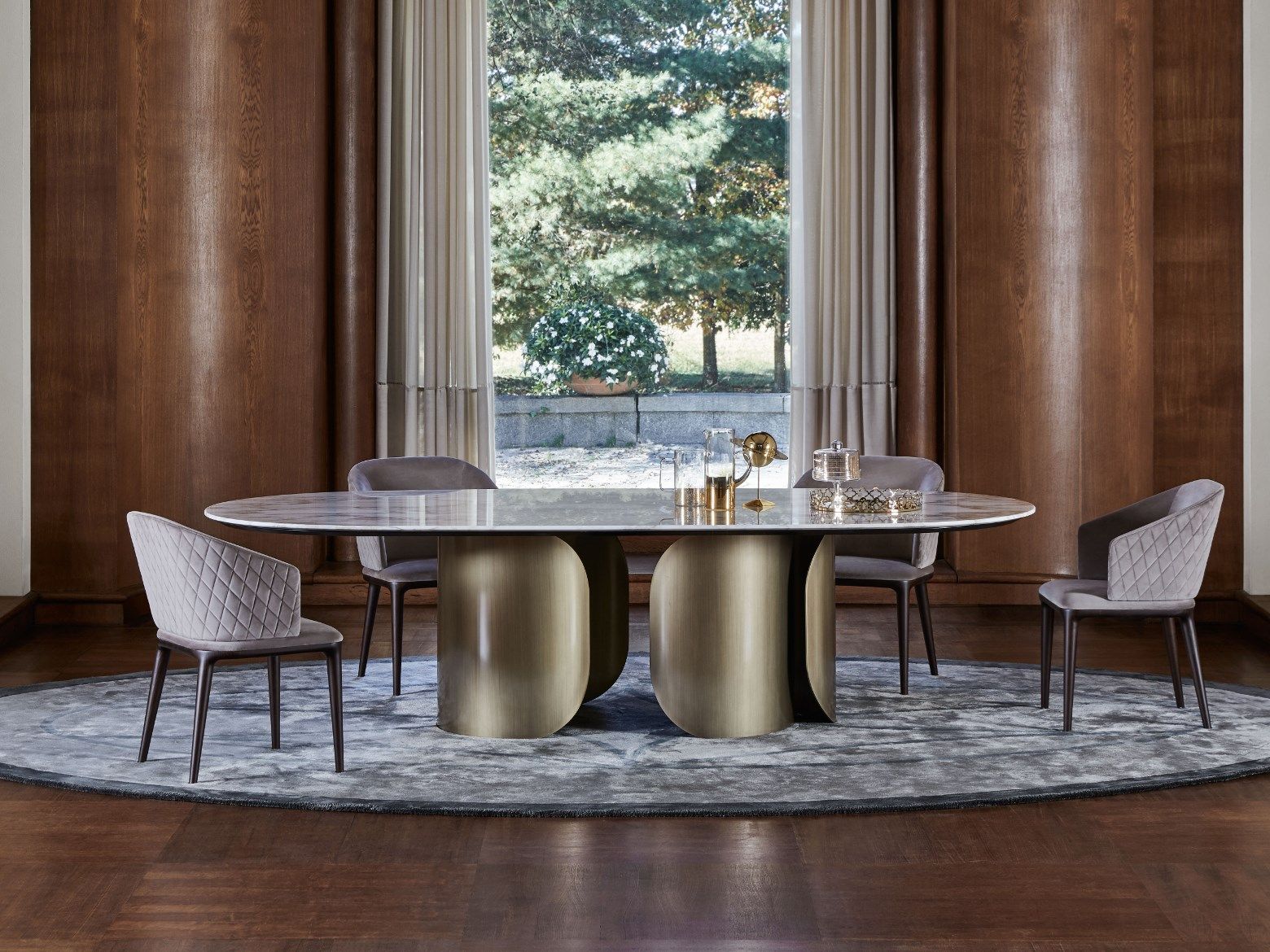 OSCAR | Oval table Oval marble table By OPERA CONTEMPORARY