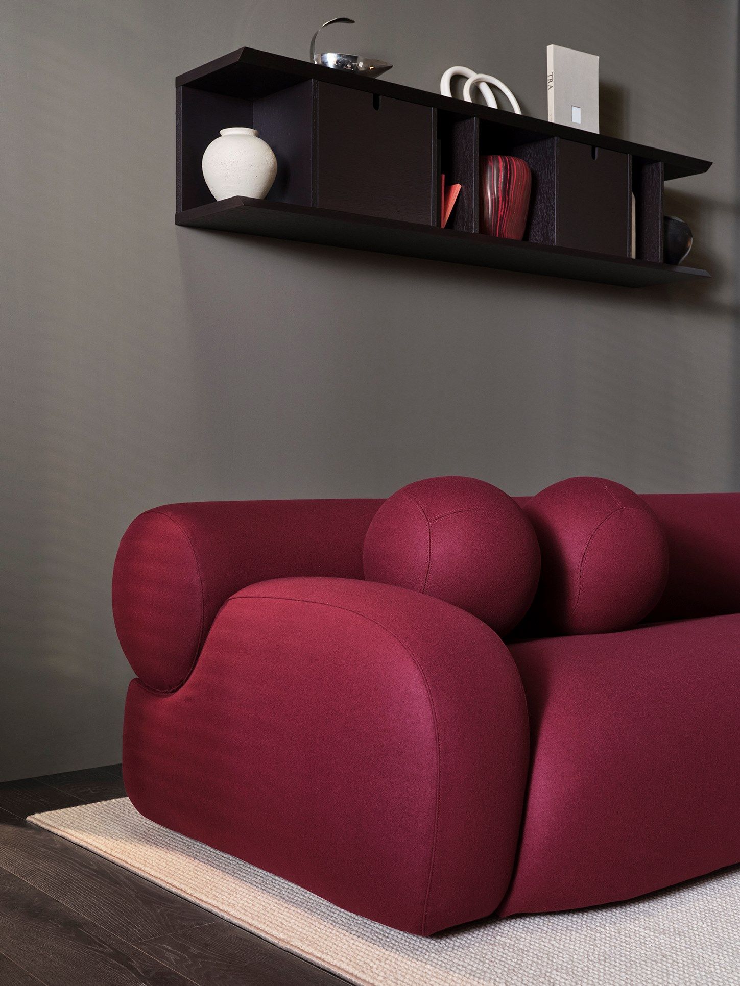 OSCAR 3 seater fabric sofa By Meridiani | design Andrea Parisio