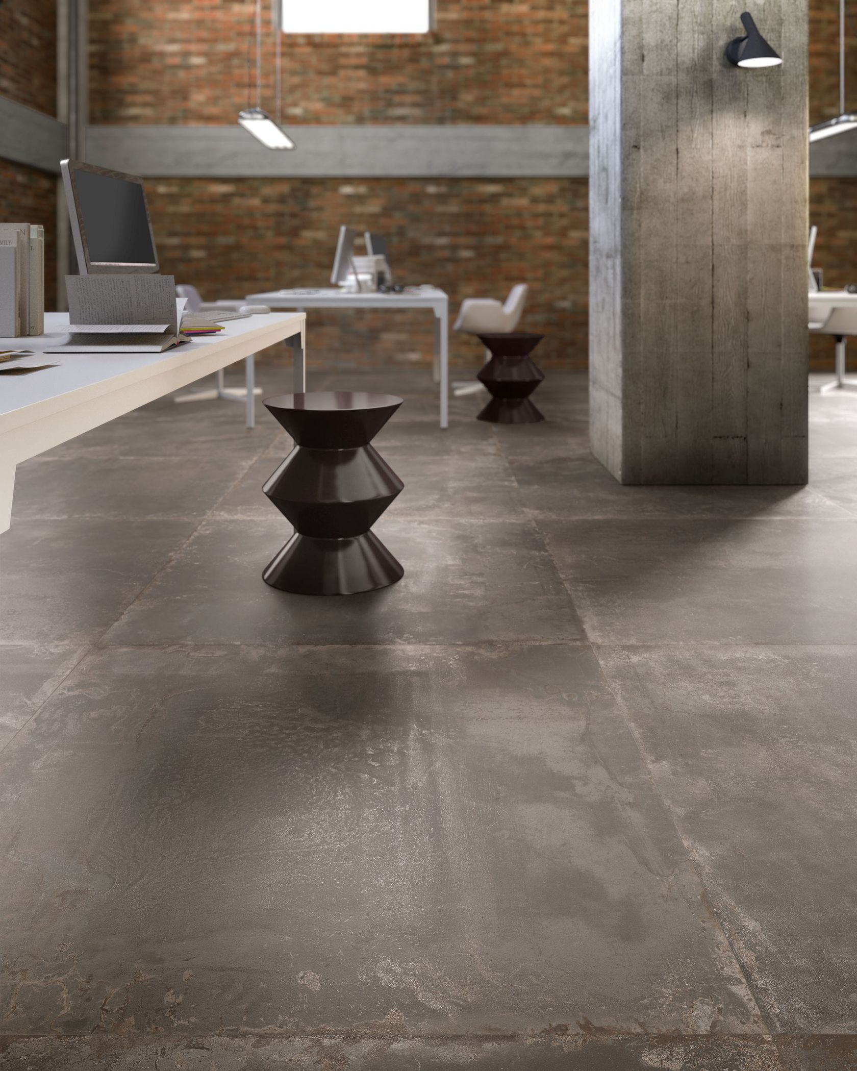 OXIDART IRON Porcelain stoneware wall/floor tiles By CERAMICA SANT'AGOSTINO