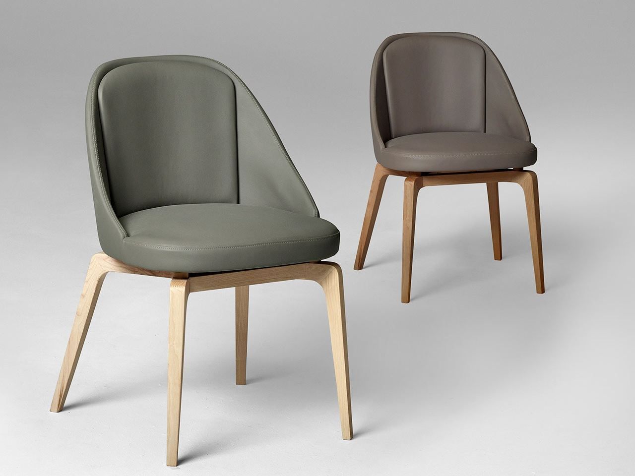 Leather chair OYSTER By ALIVAR design Andrea Lucatello