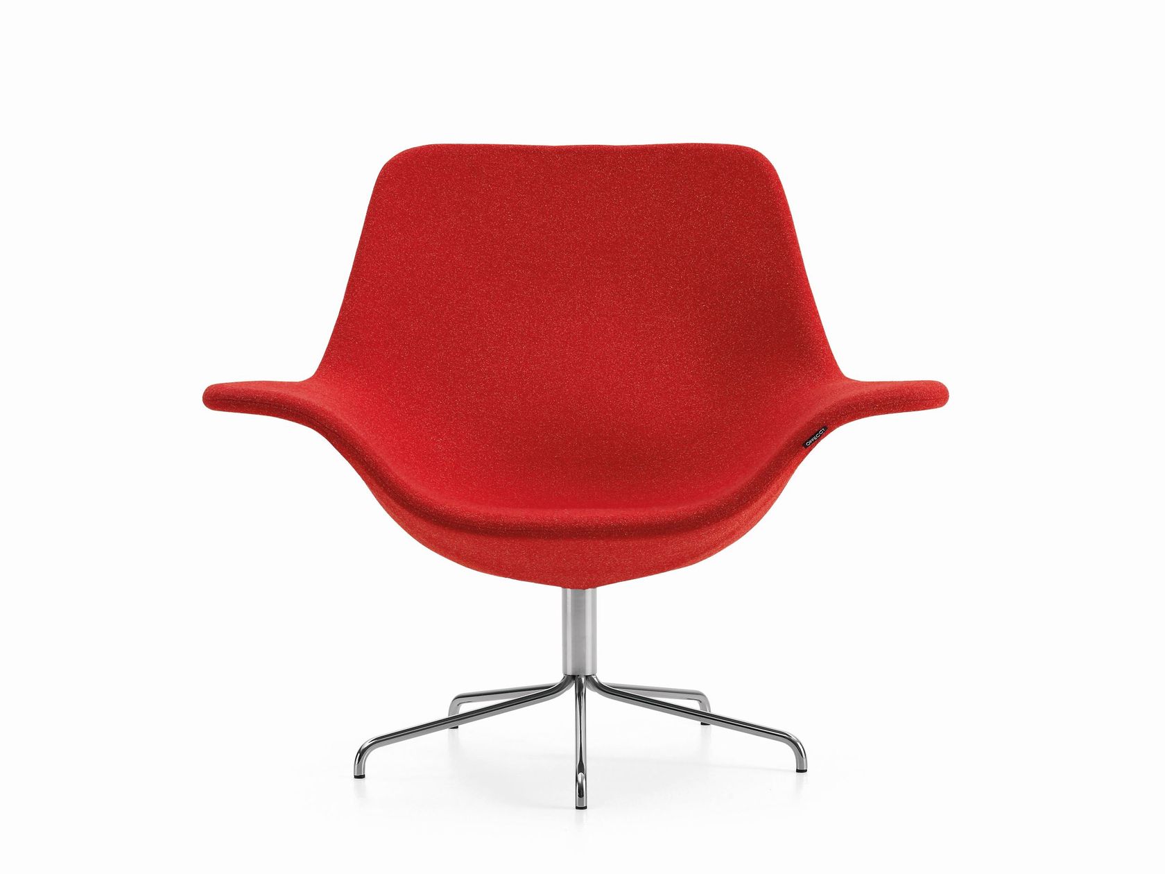 Easy chair with floor plate OYSTER LOW By Offecct design Michael Sodeau