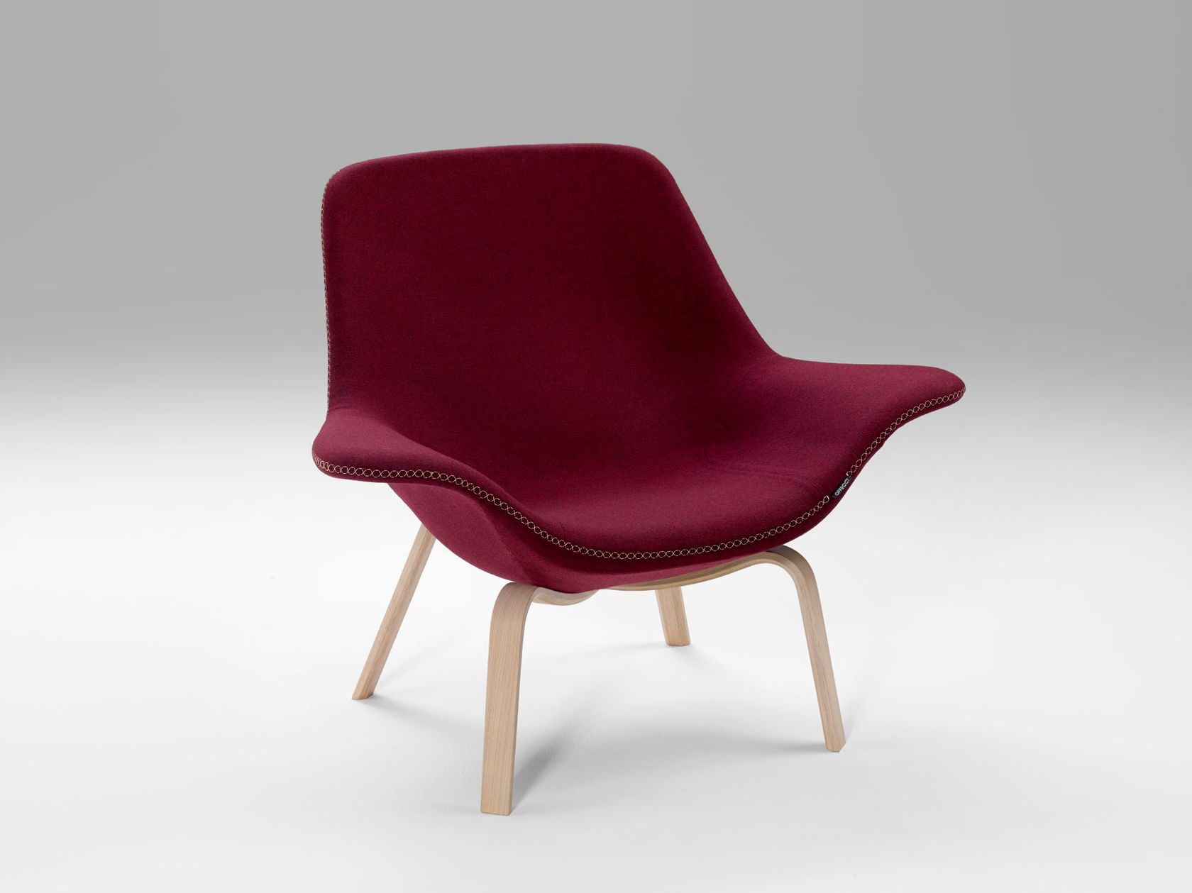 OYSTER WOOD LOW Easy chair By Offecct | design Michael Sodeau