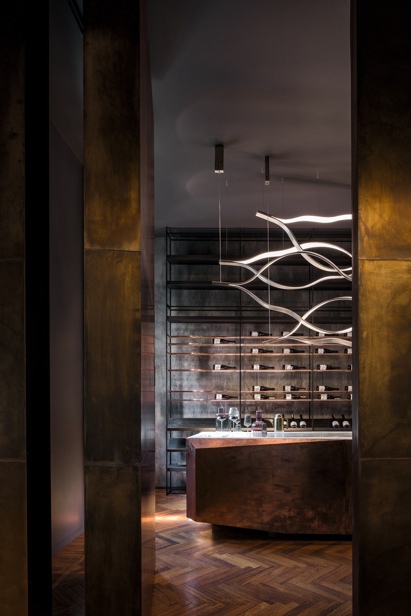 OZONE | Illuminated bar counter Ozone Collection By Henge design ...