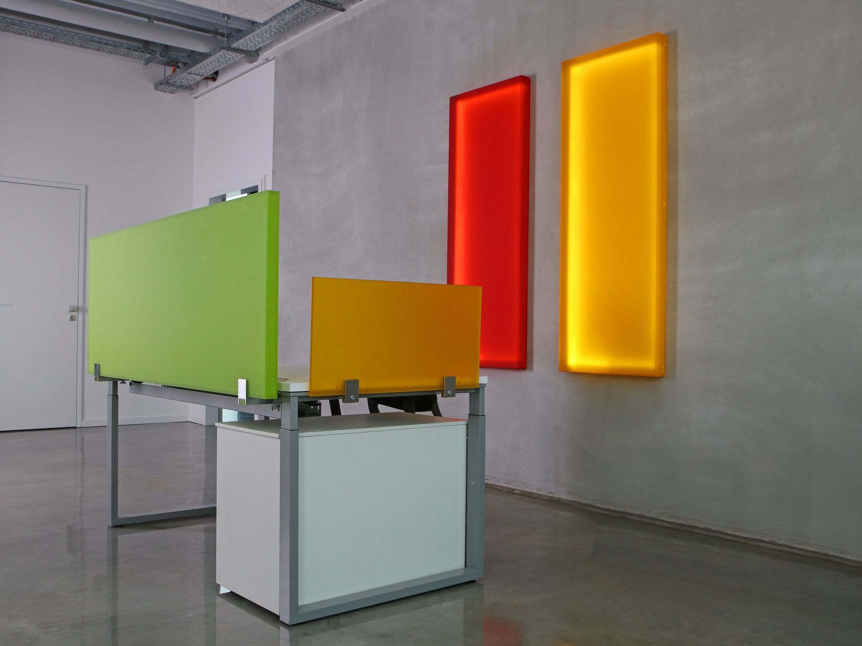 Sound absorbing plexiglass workstation screen desktop partition Office ...