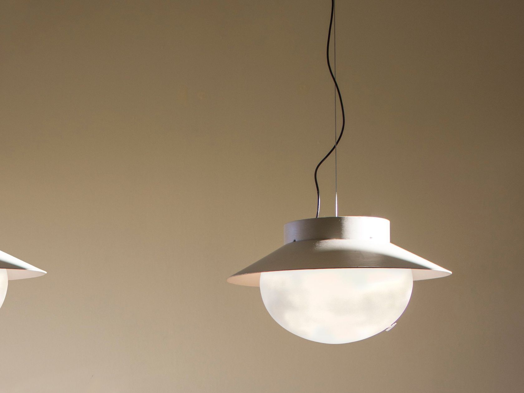NUVOLE RAPIDE LED glass and steel pendant lamp By OliveLab | design ...
