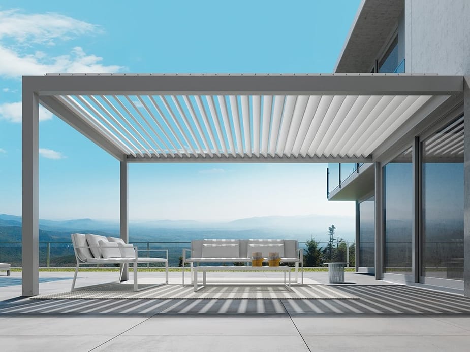 P-190 | Pérgola bioclimática Pérgola bioclimática de aluminio de lamas ...