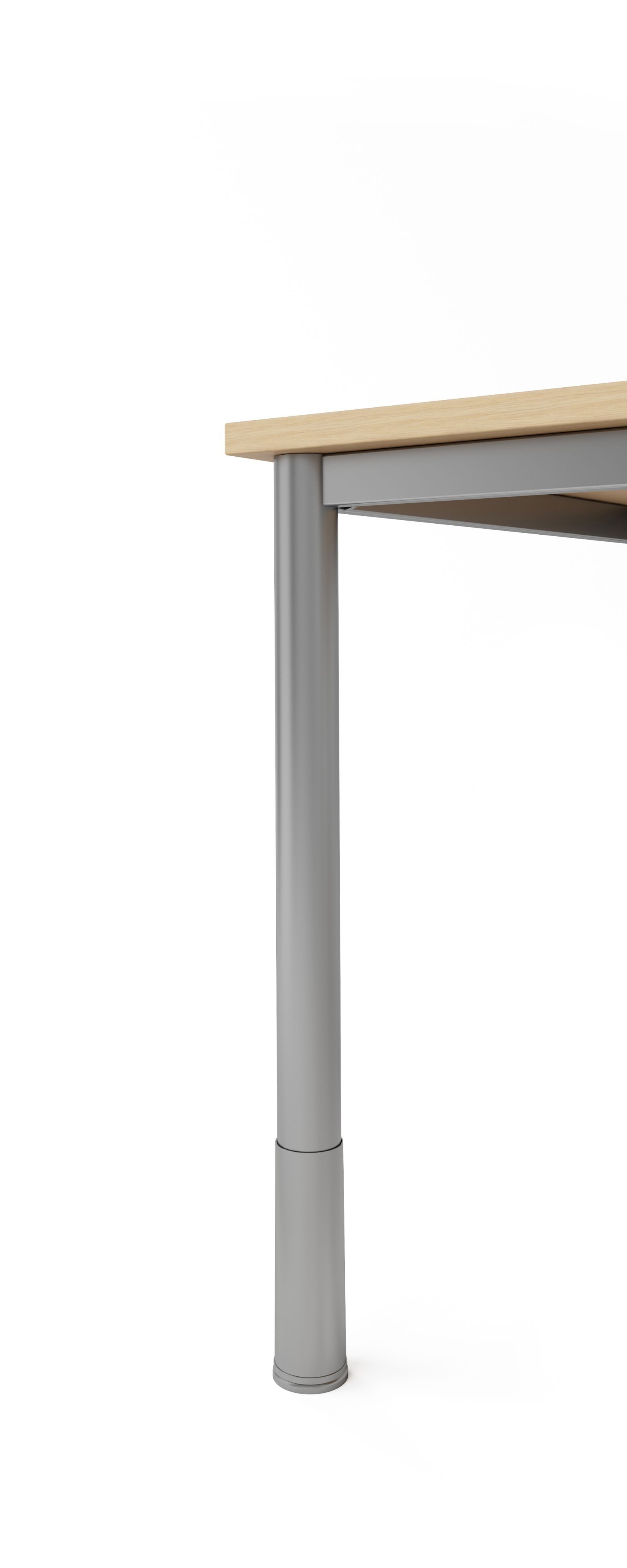 P-SQUARE Rectangular office desk with casters By FURNIKO