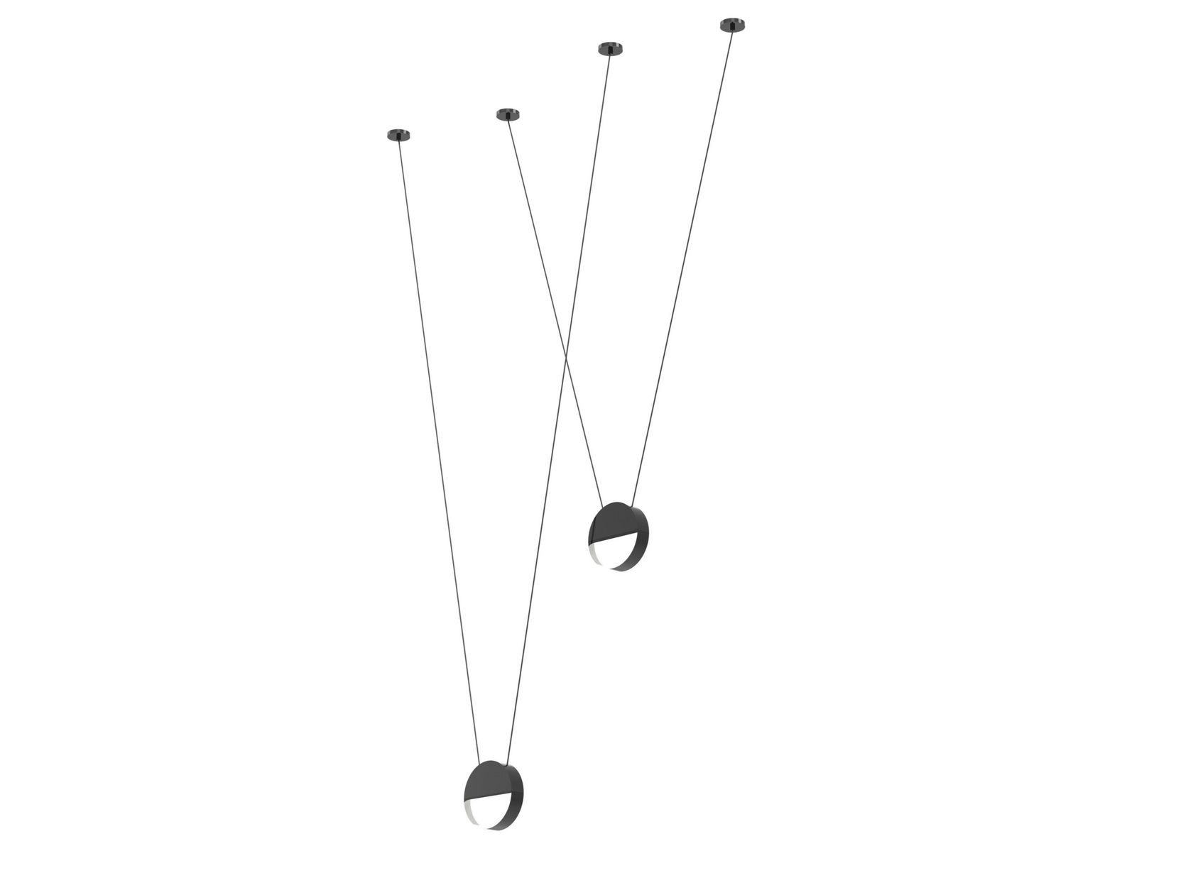 LED pendant lamp with dimmer P1 TRAPEZE By Archilume